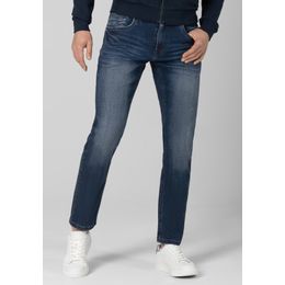 Regular-fit-Jeans Timezone "Regular GerritTZ", Herren, Gr. 40, L&auml;nge 34, blau, 93% Baumwolle 6% Elasthan (T-400) 1% Elastan/Lycra, Jeans Regular-fit-Jeans