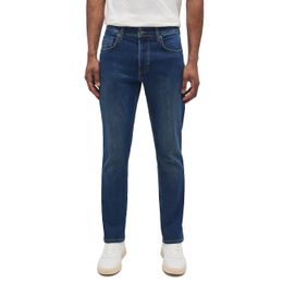 Straight-Jeans Mustang "Herren Style Washington Straight", Herren, Gr. 44, L&auml;nge 34, blau (881 dunkelblau), Denim/Jeans, 99% Baumwolle, 1% Elasthan, unifarben, straight fit, Jeans Straight-Jeans