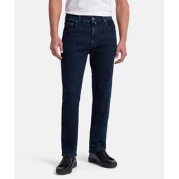 5-Pocket-Jeans Pierre Cardin "Dijon", Herren, Gr. 31, L&auml;nge 32, blau (dunkelblau stonewash), Denim/Jeans, Obermaterial: 99% Baumwolle, 1% Elasthan, lang, Jeans 5-Pocket-Jeans