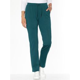 Webhose Classic Basics, Damen, Gr. 27, Kurzgr&ouml;&szlig;en, blau (petrol), 76% Polyester, 20% Viskose, 4% Elasthan, unifarben, Hosen Webhose