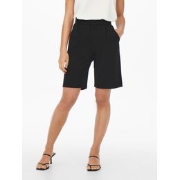 Jacqueline de Yong Chinoshorts JDY "JDYTANJA LIFE CITY SHORTS JRS NOOS", Damen, Gr. XS (34), N-Gr, schwarz, Web, Obermaterial: 95% Polyester, 5% Elasthan, unifarben, regular fit knielang, Hosen Chinoshorts