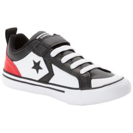 Sneaker Converse "PRO BLAZE STRAP EASY-ON", Jungen, Gr. 33, schwarz, rot, wei&szlig;, Leder, Schuhe Sneaker