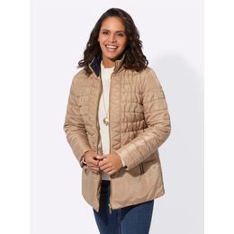 Steppjacke Casual Looks, Damen, Gr. 19, braun (camel), 100% Polyester, Wattierung:100% Polyester, unifarben, Jacken Steppjacke