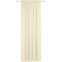 Vorhang WIRTH "Sunday", beige (creme), B:142cm H:245cm, Jacquard, Baumwolle, Polyester, Gardinen, Vorhang, nach Ma&szlig;