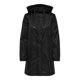 Wintermantel Only "ONLFELINA LIFE PARKA OTW NC", Damen, Gr. XS, schwarz, Web, Obermaterial: 100% Polyester, unifarben, regular fit, hoch geschlossener Ausschnitt, M&auml;ntel Wintermantel