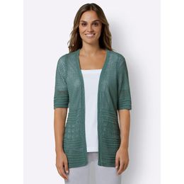 Strickjacke Classic Basics, Damen, Gr. 50, gr&uuml;n (jade), 100% Polyacryl, unifarben, Strickjacken Strickjacke