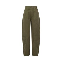 Cargohose Alpha Industries "Field Pant W", Damen, Gr. XS, Normalgr&ouml;&szlig;en, gr&uuml;n (schwarz olive), Obermaterial: 100% Baumwolle, Hosen Cargohose