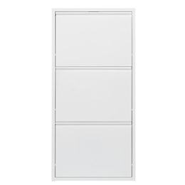 Schuhschrank HEINE HOME, wei&szlig;, B:50cm H:136cm T:15cm, Stahl, Schr&auml;nke, Schuhschrank