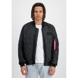 Bomberjacke Alpha Industries "MA-1 ALS", Herren, Gr. S, schwarz, Obermaterial: 100% Polyester; Futter: 100% Nylon, Jacken Bomberjacke