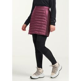 A-Linien-Rock Jack Wolfskin "ROUTEBURN PRO INS SKIRT W", Damen, Gr. XS, raisin, Obermaterial: 100% Polyester, R&ouml;cke A-Linien-Rock