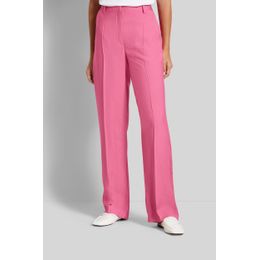 Stoffhose Bugatti, Damen, Gr. 40, Normalgr&ouml;&szlig;en, rosa (rose), 46% Viskose, 45% Polyester, 9% Polyacryl, normal, Hosen Stoffhose, mit B&uuml;gelfalte