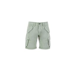 Shorts Alpha Industries "Combat Short", Herren, Gr. 29, Normalgr&ouml;&szlig;en, gr&uuml;n (dusty gr&uuml;n), Obermaterial: 98% Baumwolle, 2% Elastan; Futter: 100% Baumwolle, Hosen Shorts
