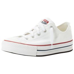 Sneaker Converse "CHUCK TAYLOR ALL STAR EVA LIFT CANVAS PLATFORM", Damen, Gr. 39, wei&szlig; (wei&szlig;, garnet, navy), Textil, Schuhe Sneaker