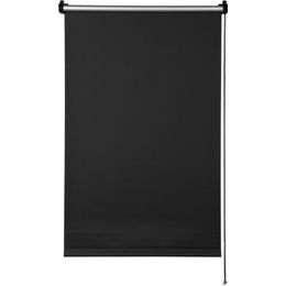 Seitenzugrollo Gardinia "EASYFIX Rollo Thermo ENERGIESPAREND" Gr. 3, schwarz, B:75cm H:150cm, Polyester, Rollos, Seitenzugrollo, abdunkelnd mit Thermobeschichtung, Topseller