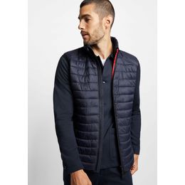 Steppweste Cinque "CIFOLD", Herren, Gr. XL, blau (dunkelblau), Web, Obermaterial: 100% Polyamid, unifarben, schmal h&uuml;ftlang, Westen Steppweste, mit Stehkragen