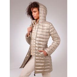 Daunenjacke CREATION L PREMIUM, Damen, Gr. 46, beige (sesam, elfenbein), 55% Polyester, 45% Polyamid, F&uuml;llung:90% Daunen, 10% Federn, unifarben, Jacken Daunenjacke