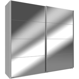 Schwebet&uuml;renschrank wimex "Easy", wei&szlig; (wei&szlig;, spiegel), B:225cm H:210cm T:65cm, Schr&auml;nke, Schwebet&uuml;renschrank, mit Vollspiegel