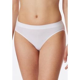 Rioslip Schiesser "Classic Seamless", Damen, Gr. XL, wei&szlig;, Microtouch, Obermaterial: 93% Polyamid, 7% Elasthan, k&ouml;rpernah, Unterhosen Rioslip, ohne st&ouml;rende Seitenn&auml;hte, Microqualit&auml;t