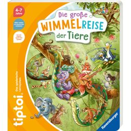 Kinderbuch Ravensburger "tiptoi Die gro&szlig;e Wimmelreise der Tiere", bunt, B&uuml;cher, Kinderbuch, Made in Europe