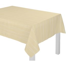 Tischdecke WIRTH "LANGWASSER" Gr. 5, beige, B:130cm L:220cm, Kunstfaser, Tischdecken, Tischdecke