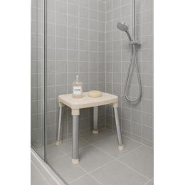 Dusch- und Badhocker Bischof "Splash", beige, B:42cm H:52cm T:34cm, Duschhocker, Dusch- und Badhocker, rutschfester Stand, T&Uuml;V/GS gepr&uuml;ft