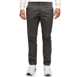 Chinos INDICODE "INRafle", Herren, Gr. 34, L&auml;nge 34, raven, Web, Obermaterial: 98% Baumwolle, 2% Elasthan, unifarben, regular fit, Hosen Chinos