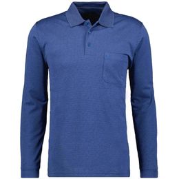 Poloshirt Ragman, Herren, Gr. S, blau (royal), Piqu&eacute;, 70% Baumwolle 30% Polyester, regular fit, Shirts Poloshirt