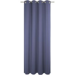 Vorhang Adam "Uni Collection", blau (royalblau), B:142cm H:315cm, Baumwolle (Bio-Baumwolle), Gardinen, Vorhang, Blickdichter aus 100% Bio-Baumwolle
