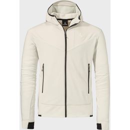 Sch&ouml;ffel Fleecejacke SCH&Ouml;FFEL "Mountain Fleece Hoody Style Blaueis MNS", Herren, Gr. 48, beige (9040, natur), Oberstoff: 94% Polyester 6% Elasthan, regular fit, hoch geschlossener Ausschnitt, Jacken Fleecejacke