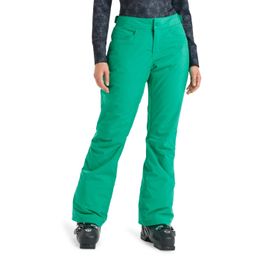 Snowboardhose Roxy "Backyard 10K", Damen, Gr. S, vivid gr&uuml;n, Obermaterial: 100% Microfaser;, Hosen Snowboardhose