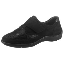 Waldl&auml;ufer Klettschuh WALDL&Auml;UFER "HENNI-Soft", Damen, Gr. 4 (37), schwarz, Lackleder, Nubukleder, Textil, Schuhe Klettschuh, Slipper, Komfortschuh, Bequemschuh mit Orthotritt, Weite H