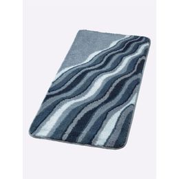 Badematte Kleine Wolke Gr. 2, blau (bleu), (70cm x 120cm ), 1 Stk., Badematten, Badematte