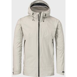 Sch&ouml;ffel Outdoorjacke SCH&Ouml;FFEL "2.5L 3D Jacket Vistdal M", Herren, Gr. 54, beige (9040, natur), Oberstoff: 100% Nylon; (Membran: Polyurethan), regular fit, hoch geschlossener Ausschnitt, Jacken Outdoorjacke