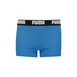 Badehose Puma "Puma SWIM BOYS LOGO TRUNKS", Jungen, Gr. 116, N-Gr, energy blau, Obermaterial: 80% Polyamid, 20% Elasthan, Badehosen Badehose, mit elastischem Bund, f&uuml;r Boys, Logoschriftzug