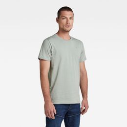 G-Star Raw T-Shirt G-STAR "Base", Herren, Gr. M, iceberg gr&uuml;n, Single Jersey, Obermaterial: 100% Baumwolle, unifarben, regular fit, Rundhals, Shirts T-Shirt