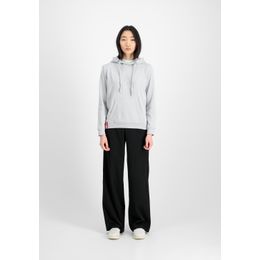 Hoodie Alpha Industries "New Basic Hoodie G Women", Damen, Gr. XS, grau (pastel grau), Obermaterial: 80% Baumwolle, 20% Polyester, regular fit, Sweatshirts Hoodie