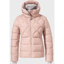 Sch&ouml;ffel Funktionsjacke SCH&Ouml;FFEL "Ins Jacket Boston L", Damen, Gr. 42, pink (3175, pink), Oberstoff: 63% Nylon, 37% Baumwolle; Futter: 100% Polyester; Wattierung: 100% Polyester, regular fit, hoch geschlossener Ausschnitt, Jacken Funktionsjacke