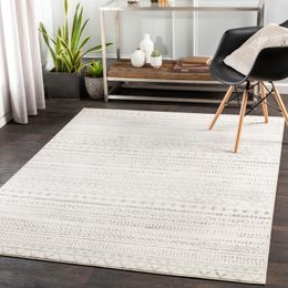 Teppich LIVABLISS "HAMA", beige (creme), B:150cm H:11mm L:213cm, Kunstfaser, Teppiche, Teppich, Skandi Design, Modern Boho Kurzflor Wohnzimmerteppich, Schlafzimmer