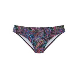 Bikini-Hose Venice Beach "Paislee", Damen, Gr. 42, N-Gr, schwarz (schwarz bedruckt), Recycling-Polyamid, Paisleymuster, bedruckt, Badehosen Bikini-Hose, im Paisley-Druck, Topseller