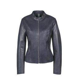 Lederjacke Freaky Nation "Smoothly-FN", Damen, Gr. XS(34), blau, Oberstoff: 100% Leder; Futter: 100% Baumwolle, normal, Jacken Lederjacke