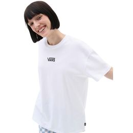 T-Shirt Vans "FLYING V OVERSIZED", Damen, Gr. S, wei&szlig;, Single Jersey, Obermaterial: 100% Baumwolle, unifarben, oversize, Rundhals, Shirts T-Shirt