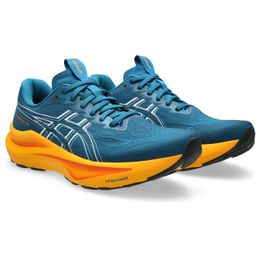 Laufschuh asics "GT-2000 14", Herren, Gr. 48, schwarz teal, wei&szlig;, Synthetik, Schuhe Laufschuh, f&uuml;r mehr Stabilit&auml;t