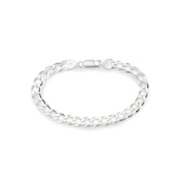 Armband Bruno Banani "Schmuck Geschenk Silber 925 Armschmuck Armkette Panzerkette" Gr. 21, silber (silberfarben), Armb&auml;nder, Herren, 21, Silber 925 (Sterlingsilber), Armband