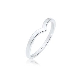 Silberring Elli "Ring V-Stacking Geo Trend Blogger 925 Sterling Silber" Gr. 54, silber, Fingerringe, Damen, 54, Silber 925 (Sterlingsilber), Silberring