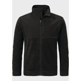 Sch&ouml;ffel Fleecejacke SCH&Ouml;FFEL "Urban Fleece Jk Style Gregale MNS", Herren, Gr. 54, schwarz (9990, schwarz), Oberstoff: 100% Polyester, regular fit, hoch geschlossener Ausschnitt, Jacken Fleecejacke