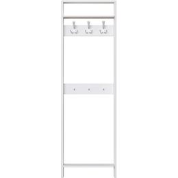 Garderobenpaneel OTTO HOME "Luven", wei&szlig;, B:60cm H:192cm T:12cm, Massivholz, Garderobenpaneele, Garderobenpaneel, FSC zertifiziertes Massivholz