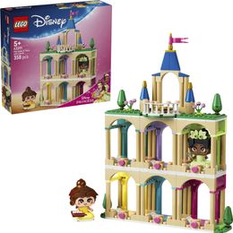 Konstruktionsspielsteine Lego "Die Mini-Prinzessinnen Belle und Tiana mit ihrem Schloss (43291)", bunt, Spielbausteine, Kinder, Kunststoff, Konstruktionsspielsteine, Lego Disney Princess; Made in Europe