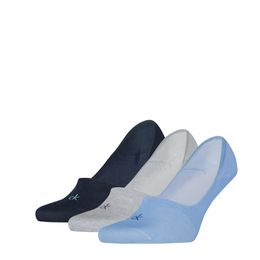F&uuml;&szlig;linge Calvin Klein "CK MEN FOOTIE MC", Herren, Gr. 43-46, sky blau, Baumwollmischung, Socken F&uuml;&szlig;linge, Antirutsch Noppen im Fersenbereich