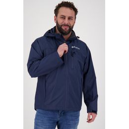 Regenjacke DEPROC Active "DURELL MEN", Herren, Gr. M (50), blau, 100% Polyester, mit verstellbarem Klettverschluss, Jacken Regenjacke, auch in Gro&szlig;en Gr&ouml;&szlig;en erh&auml;ltlich