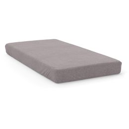 Bettlaken SETEX "Frottee", taupe, B:95cm L:195cm, Frottee, Obermaterial: 80% Baumwolle, 20% Polyester, Bettlaken, Bettlaken, kuschelig weiches Qualit&auml;ts-Spannbetttuch mit elastischem Gummizug